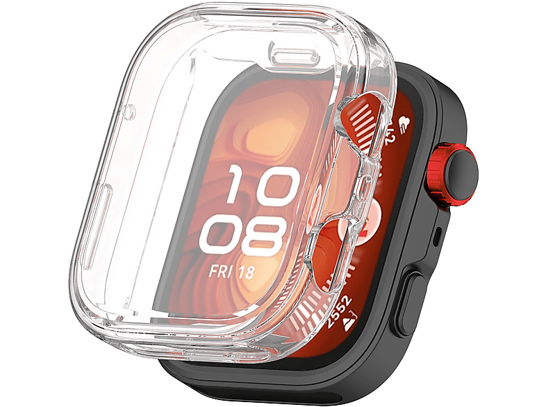 STRAP-IT© TPU case geschikt voor Watch Fit Smartwatch cover Transparant ...