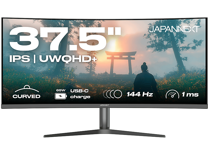 Monitor Gaming | JAPANNEXT JN-IB375C144UQR-H, 38,0 ", UWQHD+, 1,0 ms, 10 | MediaMarkt