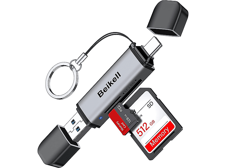 TRUYUETY USB-C SD Micro SD OTG USB Card Reader | SATURN