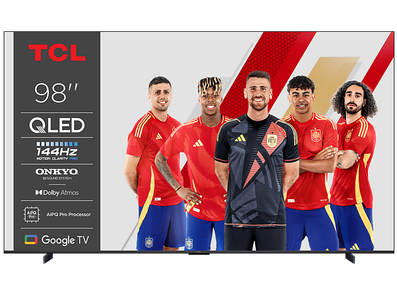 TV QLED 98" | TCL 98P8K, UHD 4K, AiPQ Pro, Smart TV, DVB-T2 (H.265 ...
