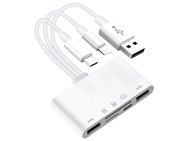 TRUYUETY 8in1 TF SD OGX Adapter USB Card Reader | MediaMarkt