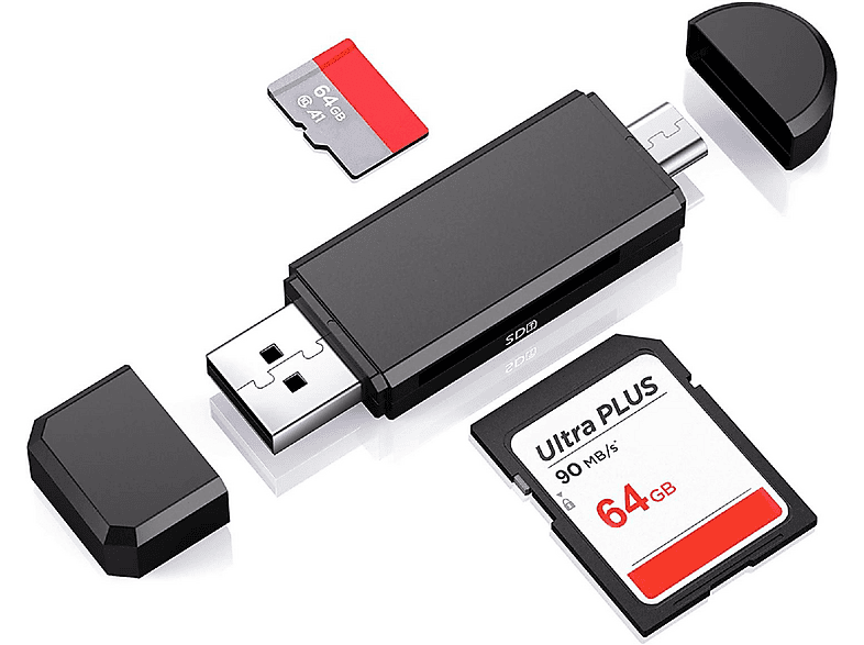 TRUYUETY SD USB Micro SD 3in1 USB Card Reader | SATURN