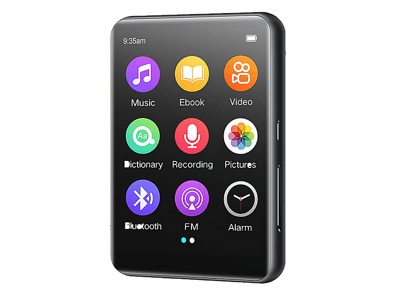 KKVOGMLE Faltbar Robust Touchscreen MP3-Player (128 GB, Schwarz) | SATURN