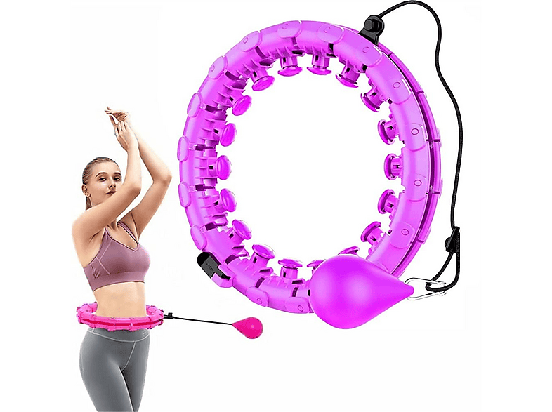 JALIEBE 24 Sections Detachable Infinity Hula-Hoop-Reifen, lila | SATURN