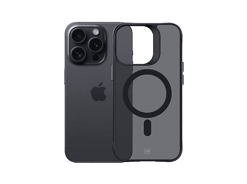 Etui do telefonu 3MK Apple iPhone 15 Pro Max | 3mk Smoke MagCase Czarny ...