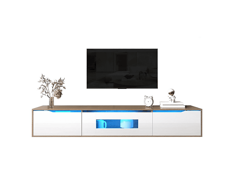 FLYSTAR TV-Schrank mit LED-Beleuchtung TV-Ständer | MediaMarkt