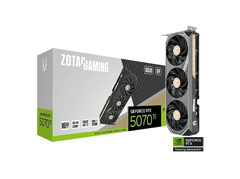 Tarjeta gráfica | ZOTAC GeForce RTX 5070 Ti SOLID SFF, GDDR7, PCI ...
