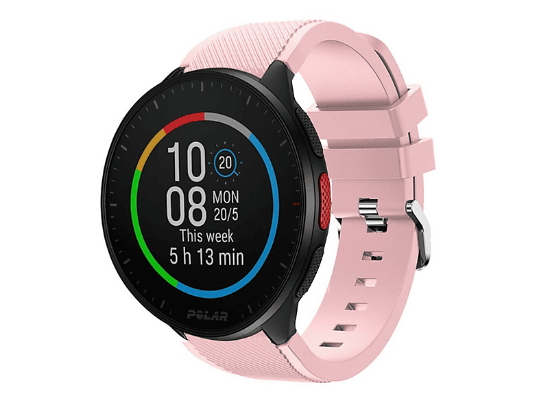 STRAP-IT© Silikonarmband, Ersatzarmband, Polar, Pacer, Rosa | MediaMarkt