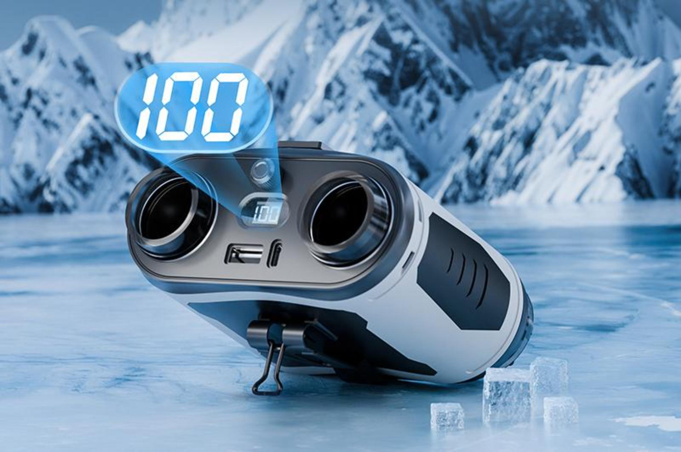 UWOT 100-Stufen Digital 6000mAh+ Handventilator Grün | MediaMarkt