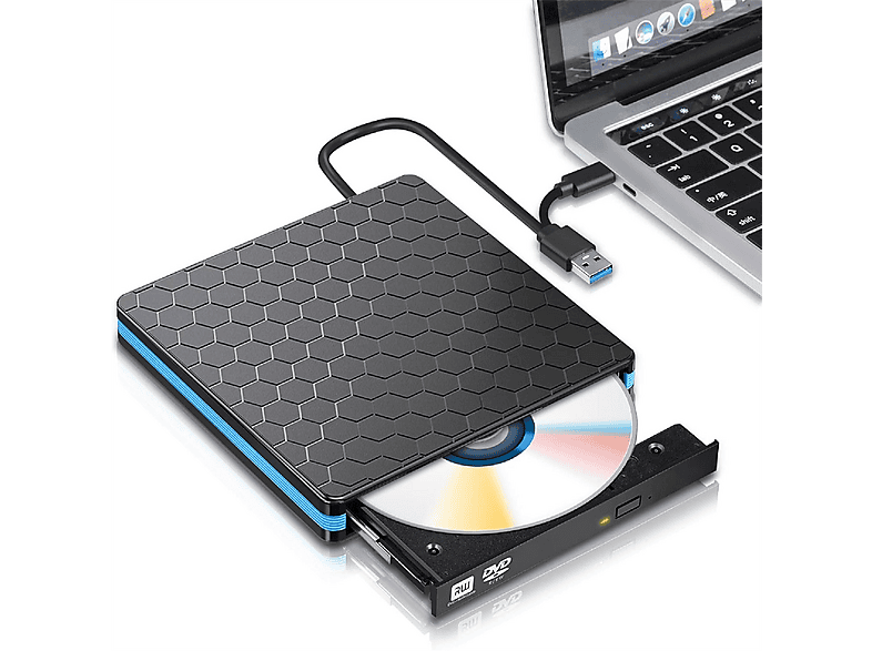 KREVA D-ROM, CD-RW, DVD+R, DVD+RDL, DVD-R, DVD-RAM DVD Player Schwarz ...