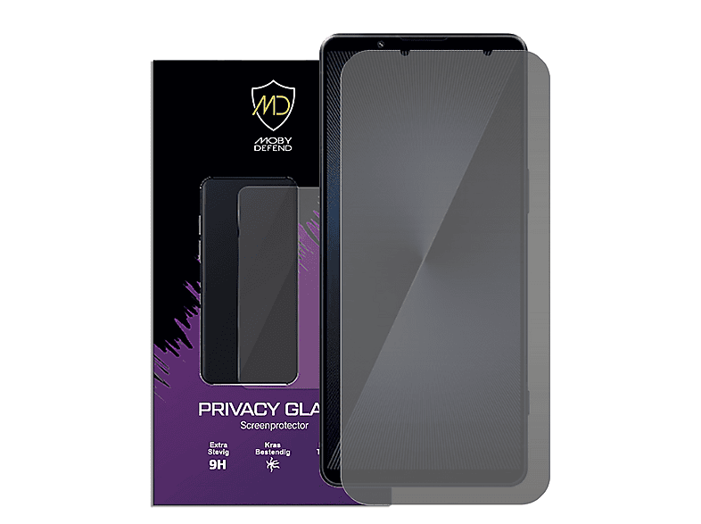 MOBYDEFEND HD Privacy Glass Screensaver Geschikt voor Sony Xperia 1 VII ...
