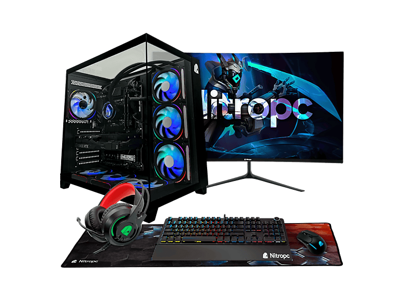 NITROPC Pack Diamond, PC Gaming mit Intel® Core™ i7 12700K/KF Prozessor ...