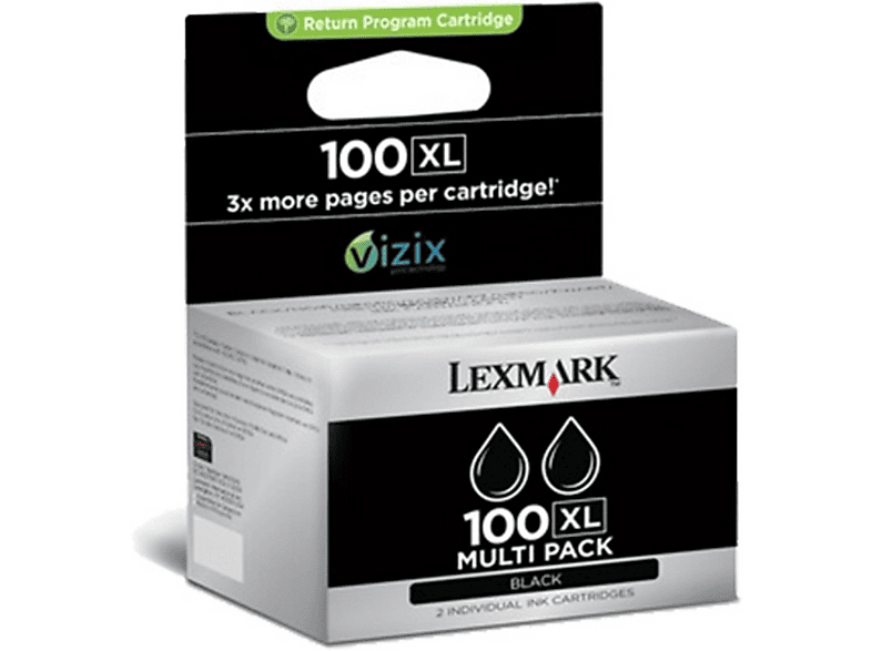 LEXMARK 14N0848 NR.100XL TWIN PACK Tintenpatrone Schwarz (14N0848 ...