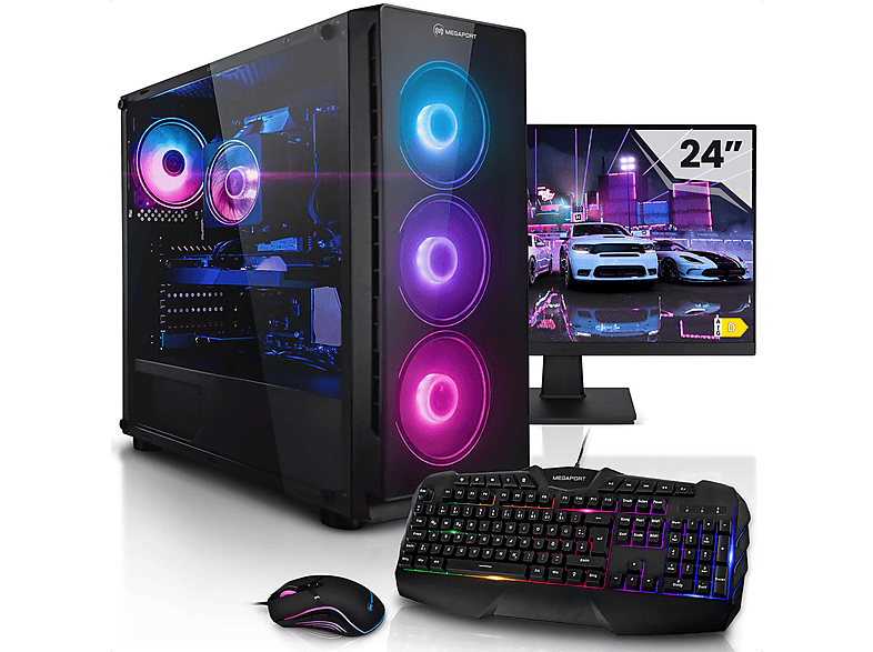AURUMPC Komplett Set AMD Ryzen 5, Gaming PC Ryzen™ 5 Prozessor, 16 GB ...