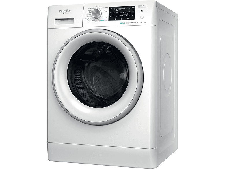 WHIRLPOOL FFWDD 1076258 SV EE LAVASCIUGA, Caricamento frontale, 10 kg ...