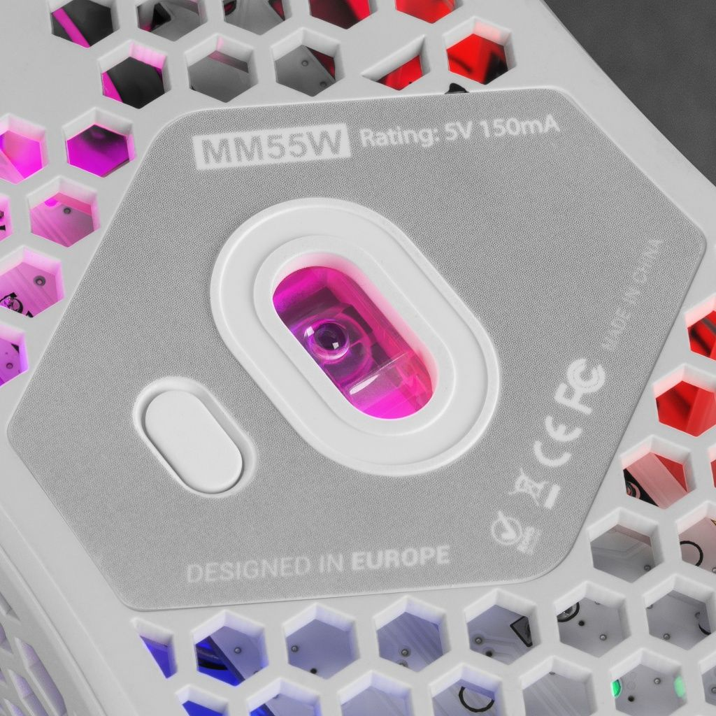 MARS GAMING MM55W Maus Gaming, Weiß | SATURN