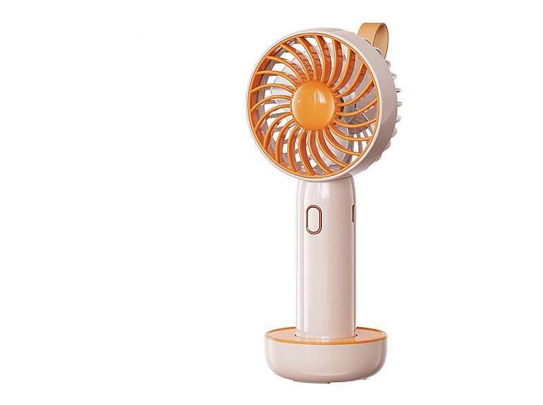 SYNTEK Lange Akku leise tragbar starker praktischer USB Ventilator Rosa ...