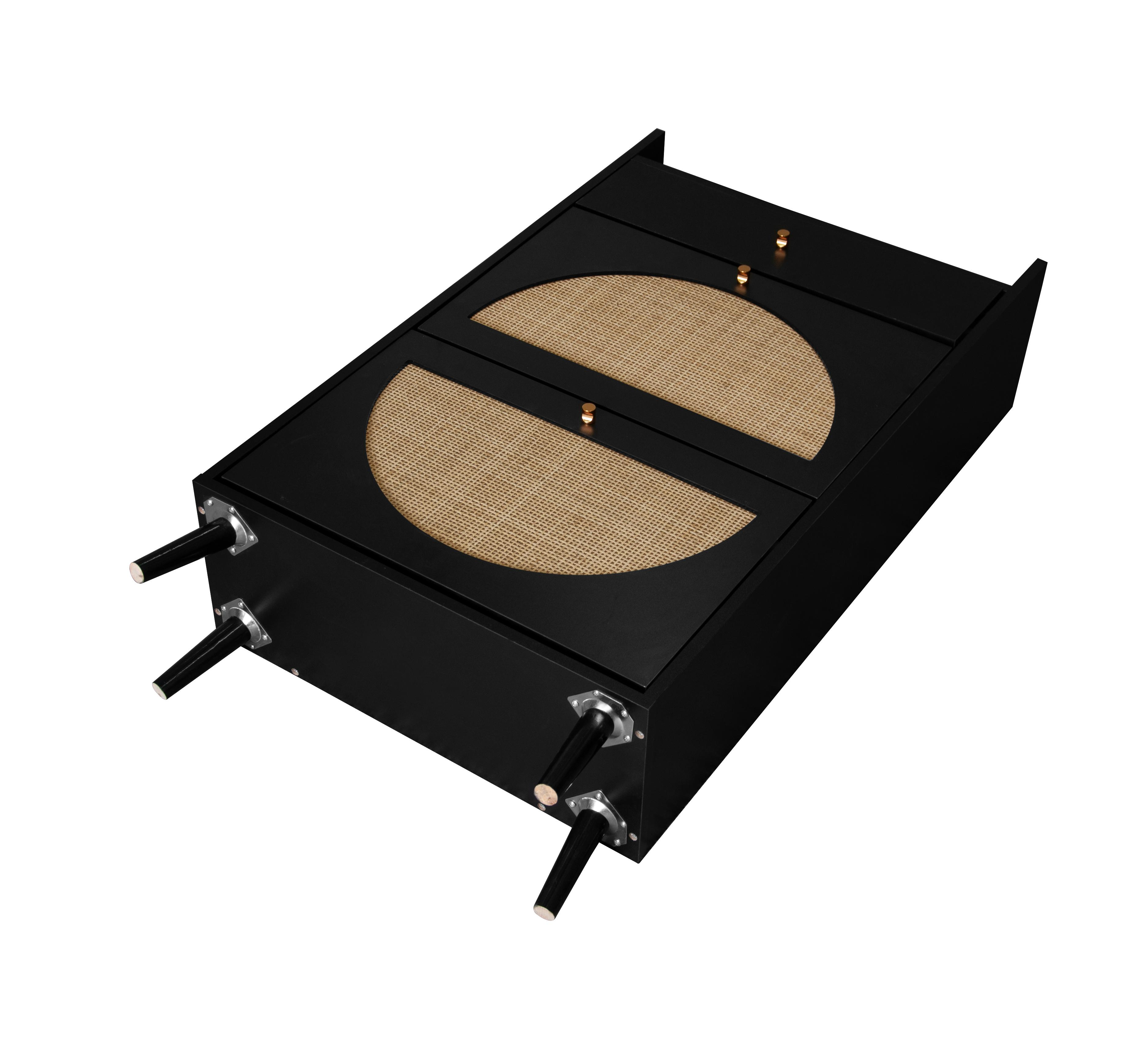 DEBUY Kommode Rattan-Optik 60x24cm Stand- / Wandschränke | MediaMarkt