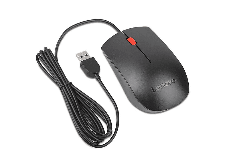 LENOVO Essential Kabelgebundene Maus, Schwarz | MediaMarkt