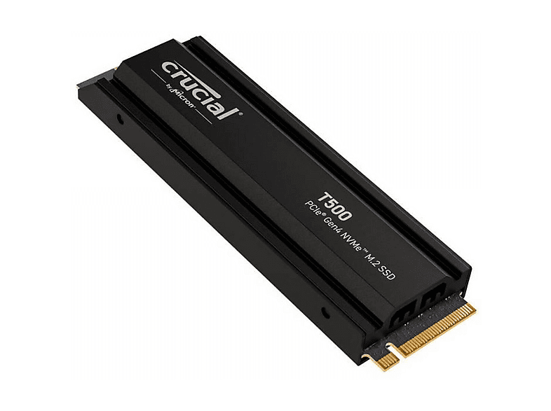 CRUCIAL Crucial T500 with heatsink 4TB PCIe Gen4 NVMe M.2 SSD, 4 TB ...