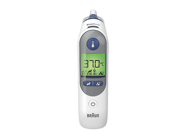 BRAUN Fieberthermometer IRT 6525, ThermScan 7, weiß Ohrthermometer ...