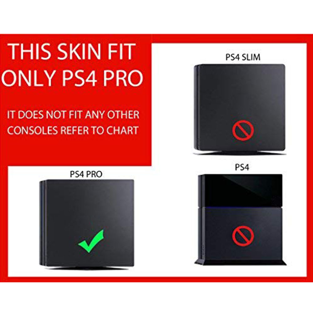 JEDBESETZT PS4 Pro-Aufkleber, Backcover, Sony, PS4 Pro ...