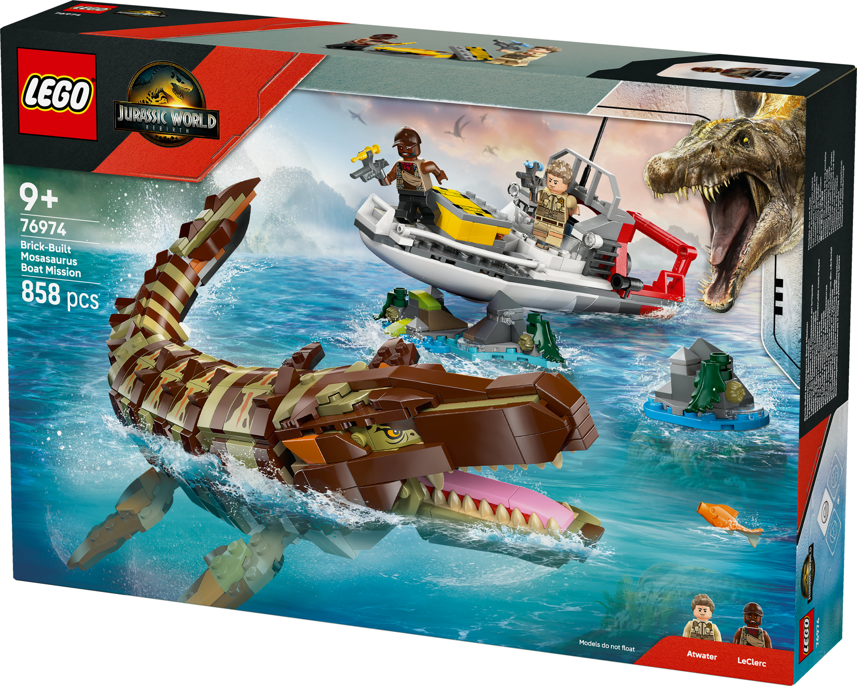 LEGO Brick-Built Mosasaurus Boat Mission Bouwspeelgoed Meerkleurig ...