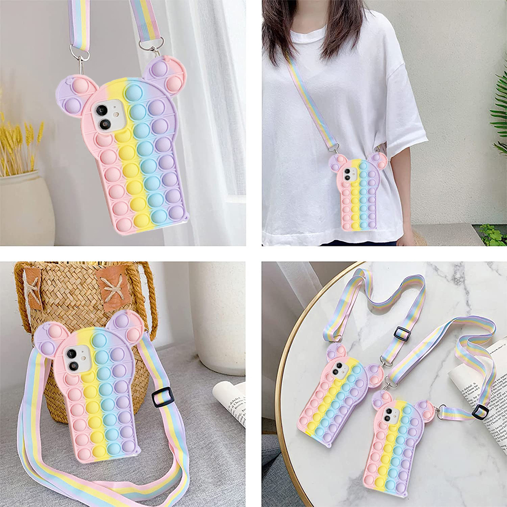 JEDBESETZT Cartoon Regenbogen Fall, Backcover, Apple, iPhone 11 ...