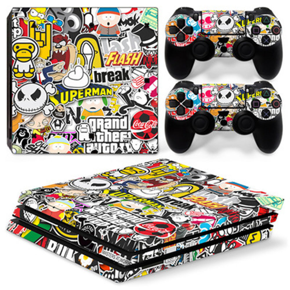 JEDBESETZT PS4 Pro-Aufkleber, Backcover, Sony, PS4 Pro ...