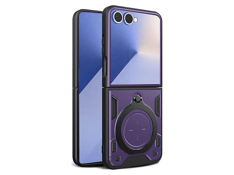 WIGENTO CD Textur Hybrid Ringhalter Hülle, Backcover, Samsung, Galaxy Z ...