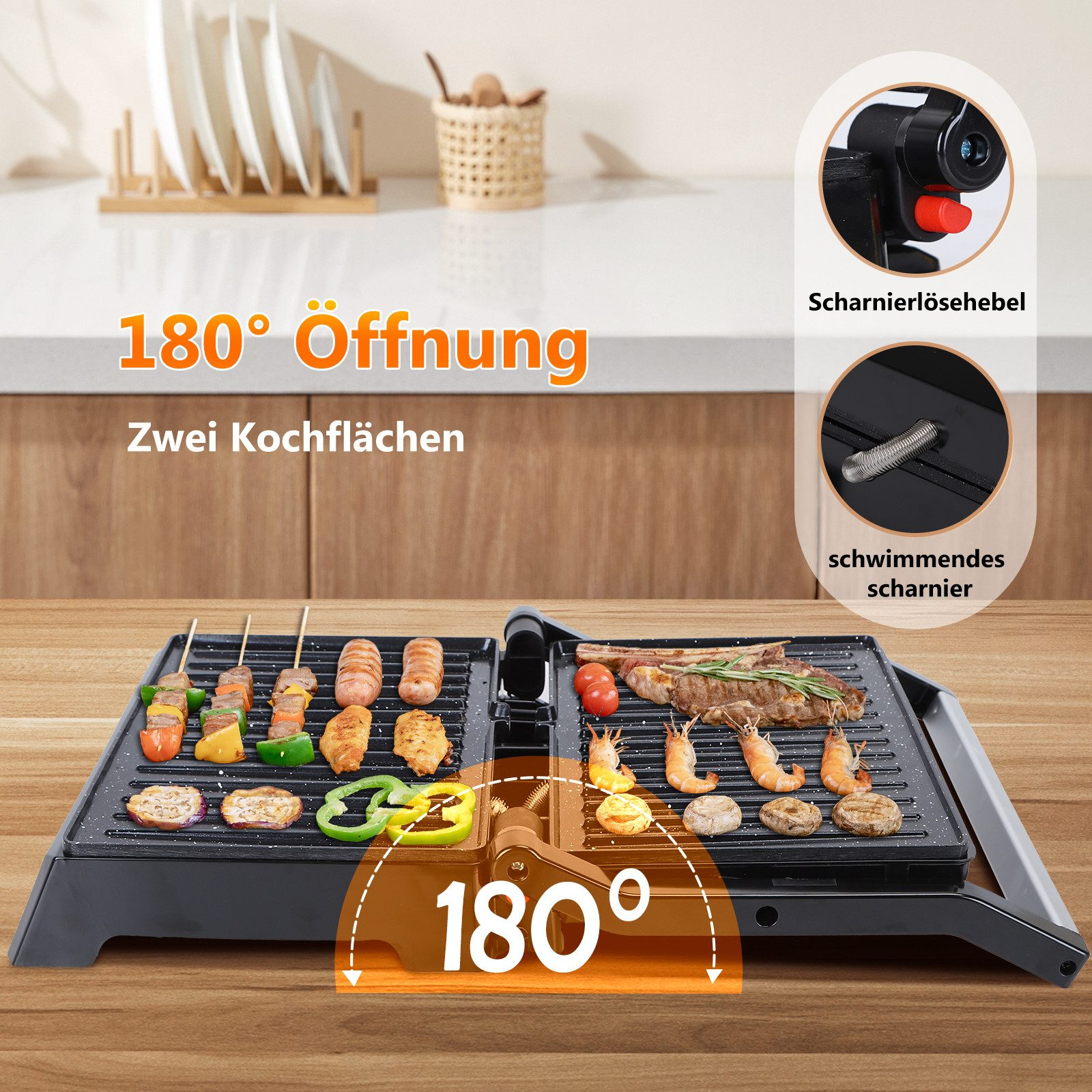 AIGOSTAR Hettpro Kontaktgrill | MediaMarkt