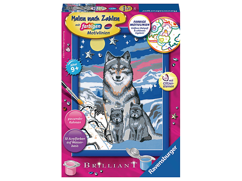 RAVENSBURGER 27784 SÜSSE WOLFSFAMILIE Zubehör, Black | MediaMarkt