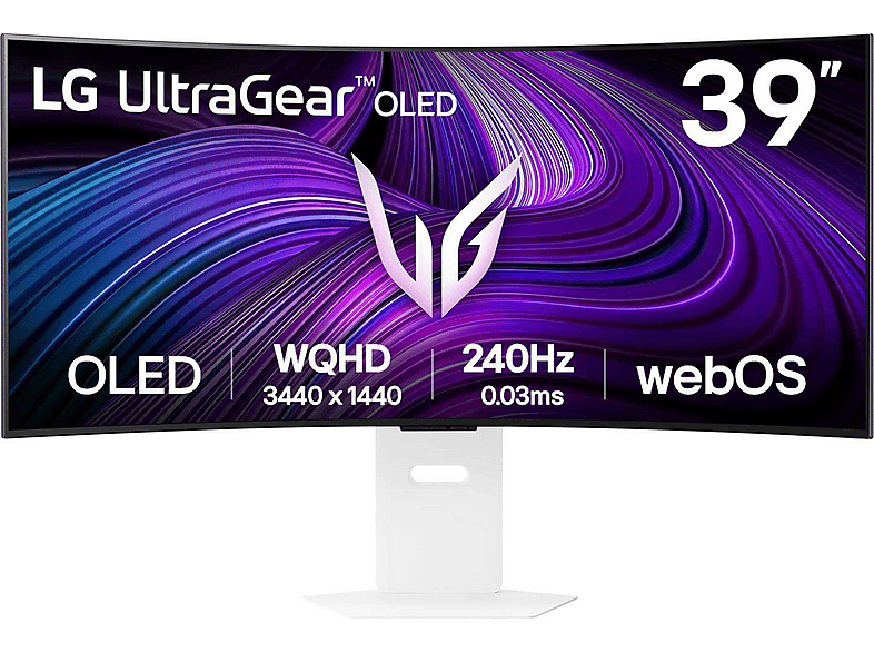 LG 39GX90SA-W MONITOR GAMING, 39 ", OLED 4K, 3440 x 1440 Pixel, tempo ...