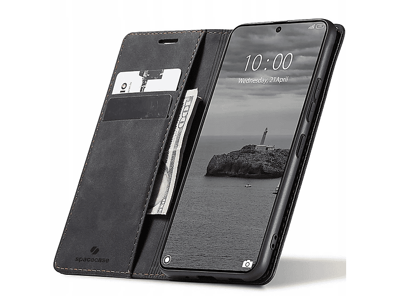 Etui z klapką SPACECASE Wallet do Poco F6 Pro Czarny | sprawdź cenę i ...
