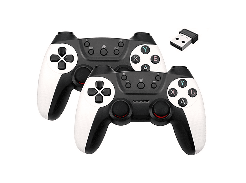 DARMLINK 2.4G Wireless,Doppelte,USB-Ladung Game Controller Weiß ...