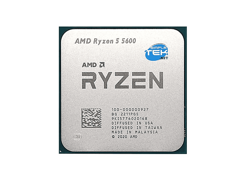 AMD AMD Ryzen 5 5600 Tray | Processor 3.5 GHz (4,4 GHz) Prozessor ...