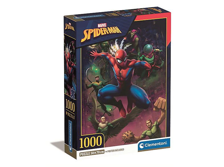 Puzzle CLEMENTONI Marvel Spiderman Wielobarwny | sprawdź cenę i opinie ...