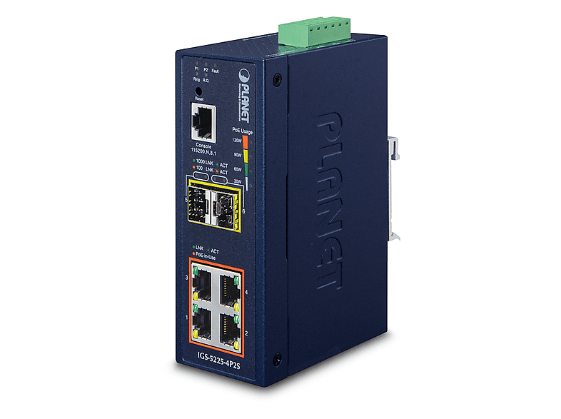 PLANET Planet Technology Corp. IGS-5225-4P2S PLANET Industrial L2+ 4 ...