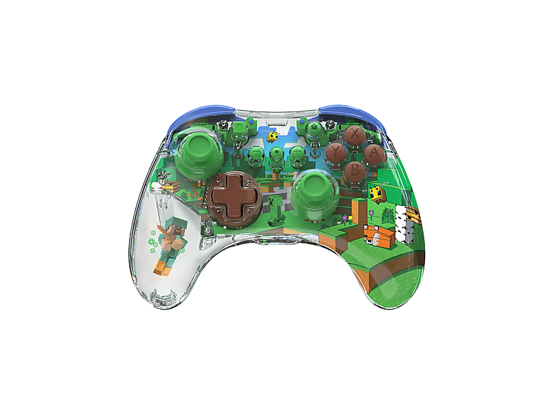 PDP Controller REALMz Wireless Minecraft Forest | Gamepad Gamepad ...