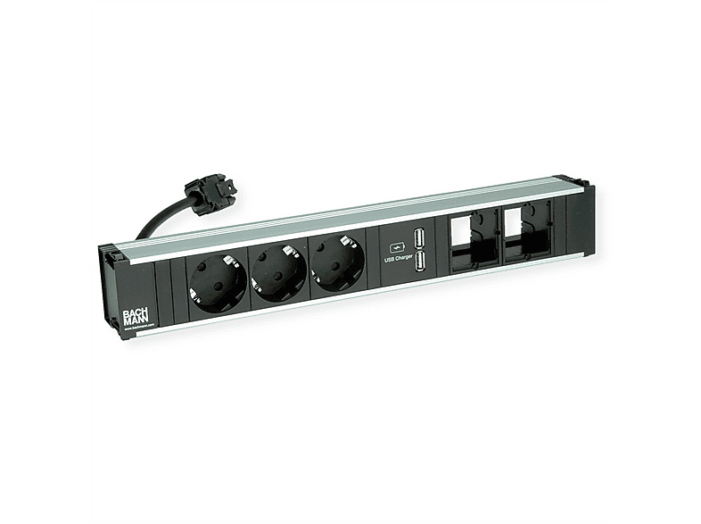 BACHMANN CONI 3xCEE7/3 1x USB Charger Einbau-Anschlussfelder CONI ...