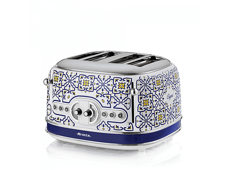 ARIETE 0156/0C Toaster Blau, Mehrfarbig (1630 Watt, Schlitze: 4 ...