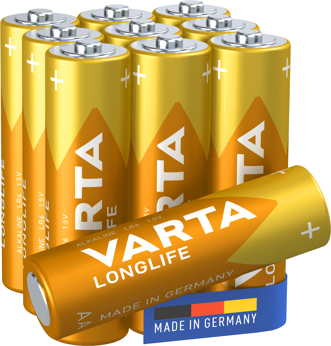 VARTA 4106101761 Einwegbatterie Batterie, 1.5 V 1.5 Volt 10 Stück ...