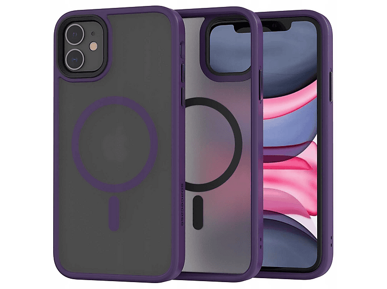Etui magnetyczne SPACECASE Hybrid Mag do iPhone 11 Fioletowy | MediaMarkt