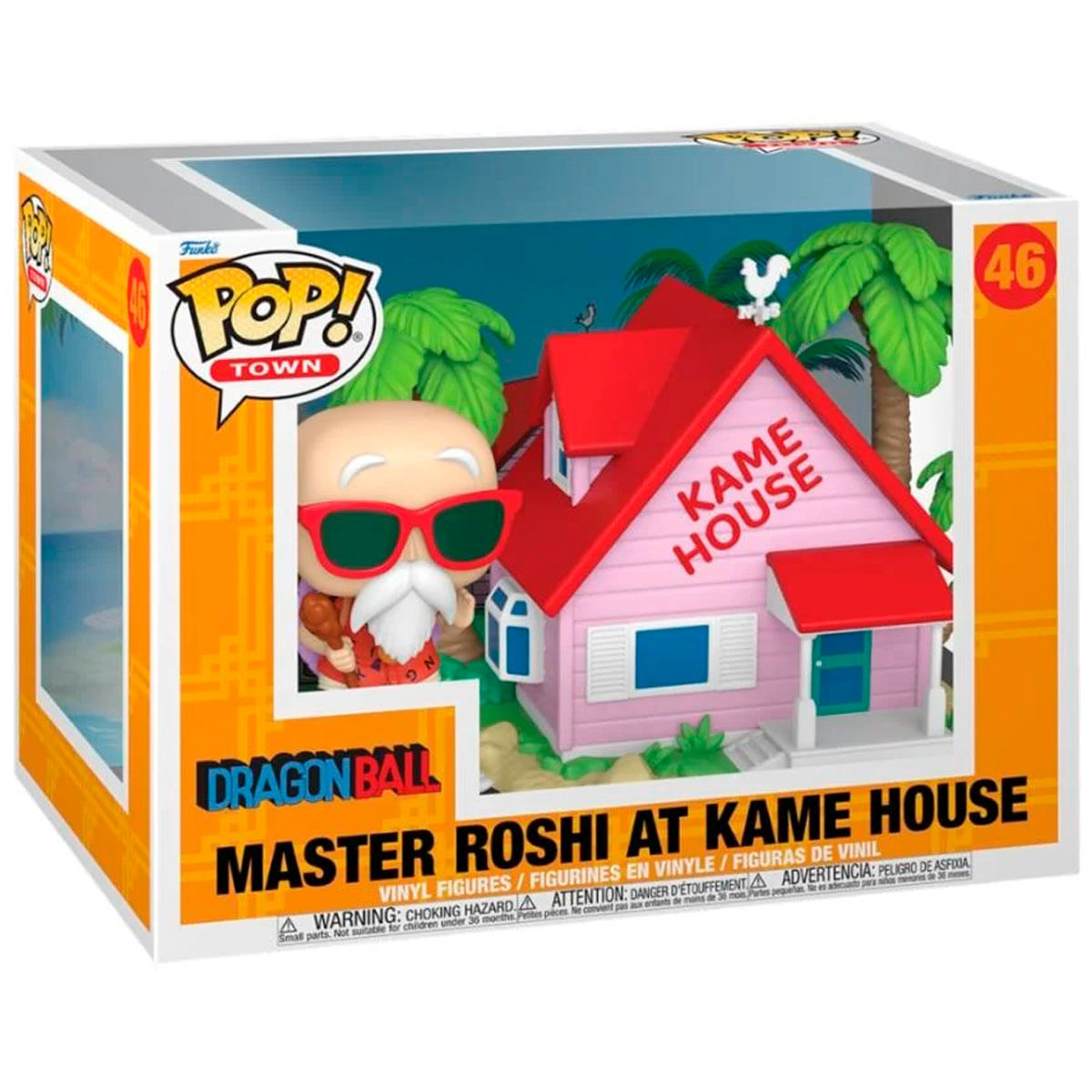 Figura Funko Pop! | FUNKO Funko Town! Dragon Ball Kame House con Muten ...