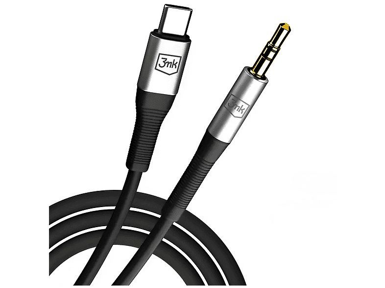 3MK Câble jack USB-C / 3,5 mm Câble audio, Noir | MediaMarkt