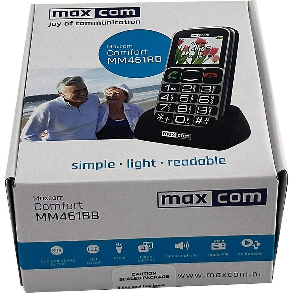 Móvil básico | MAXCOM MM461BB, Black, 32 GB, 600 mAh | MediaMarkt