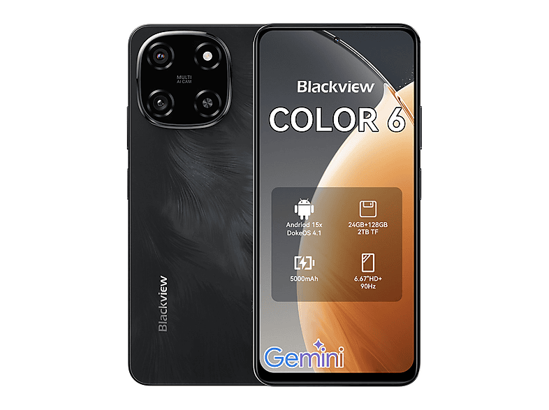BLACKVIEW COLOR 6 128 GB Schwarz Dual SIM | MediaMarkt
