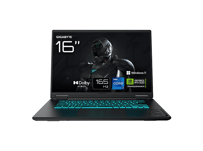 GIGABYTE A16 CWHI3DEC94SH, Notebook mit 16 Zoll Display, Intel® Core ...