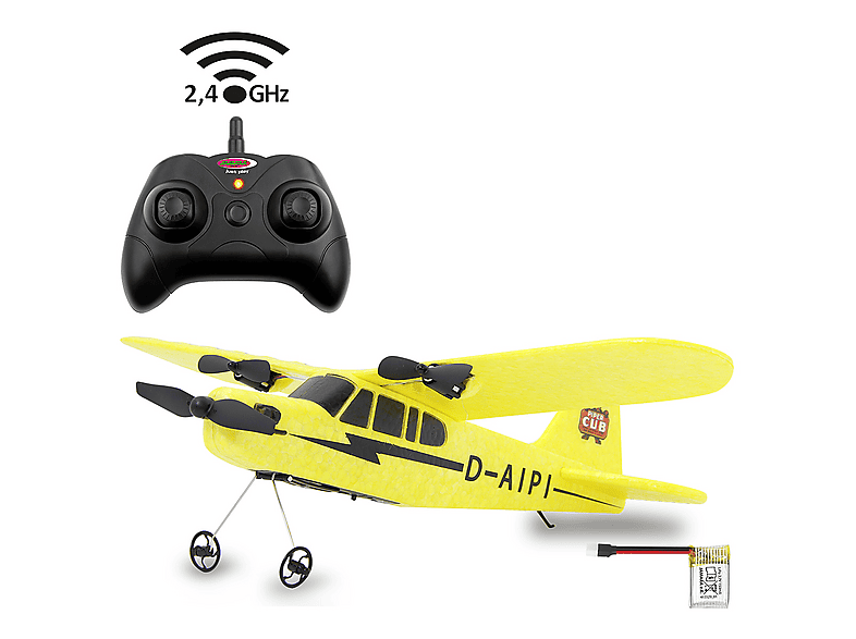 JAMARA Piper J3-CUB Flugzeug 2,4 GHz Gyro 2CH Ferngesteuertes Fahrzeug ...