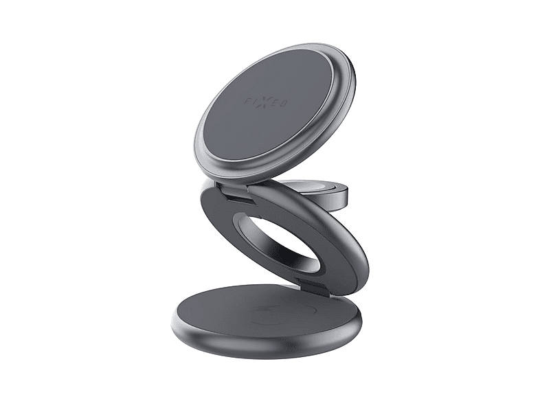 FIXED MagPowerstation Round Charging Station Universal, Grau | SATURN